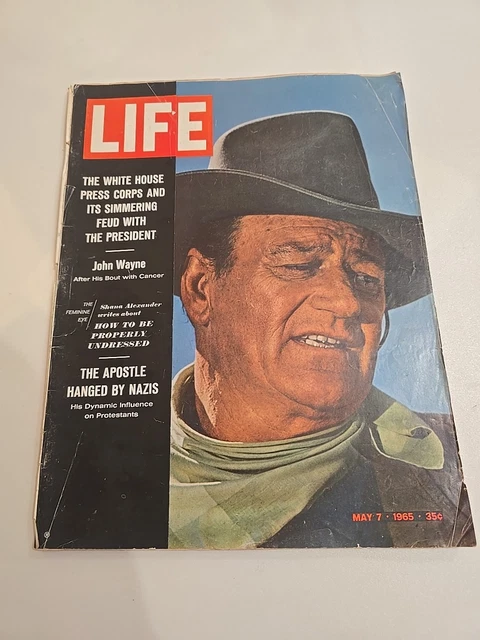 VTG LIFE MAGAZINE May 7 1965 Vol 58 #18 John Wayne After A Bout with ...