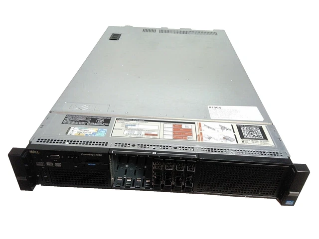 DELL POWEREDGE R820 4x E5-4627v2 CPU 256GB RAM 8x SFF SAS mit Rack Kit ...