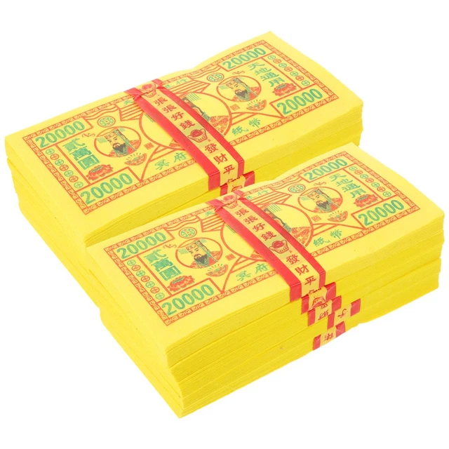 350 SHEETS HEAVENLY Money Chinese Paper Ancestors Banknote Sacrifice £ ...