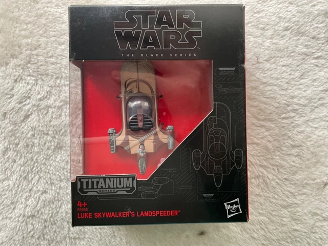STAR WARS BLACK Series Titanium LUKE SKYWALKERS LANDSPEEDER boxed ...