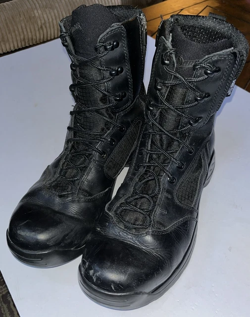 DANNER KINETIC SIDE-ZIP 8" Tactical Boots Men's Size 10D Black Gore-Tex ...