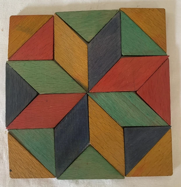 ALTES TANGRAM-LEGESPIEL PUZZLE aus Holz ohne Behältnis EUR 1,00 ...