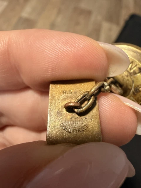 ROYAL NORTHUMBERLAND FUSILIERS Officer's Button/Cufflink 10ct Gold ...