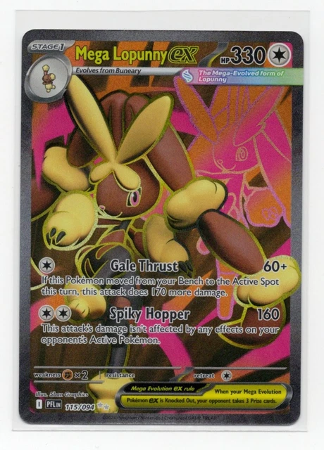 MEGA LOPUNNY EX 115/094 Me02: Phantasmal Flames Holo £4.46 - PicClick UK