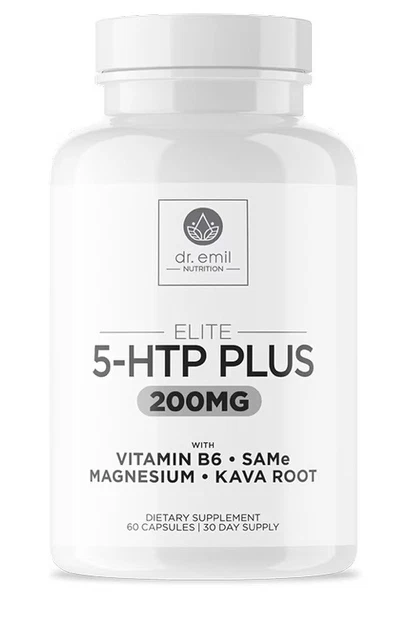 DR. EMIL NUTRITION 5-HTP Elite 200mg Vitamin B6 Magnesium SAM-e 60Caps ...