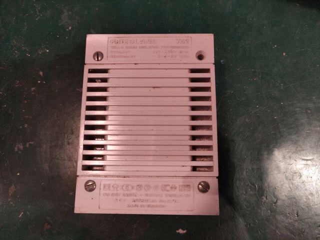FRIEDLAND 752 BELL & Chime Isolating Transformer 3v 5v 8v Output 220 ...