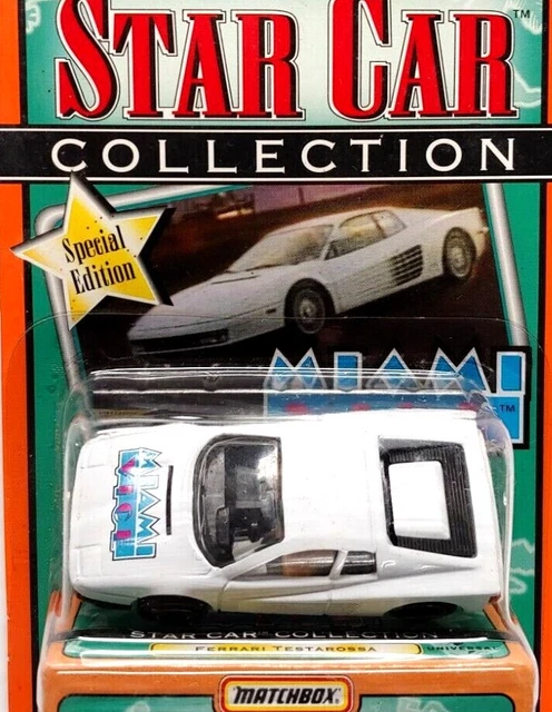 MATCHBOX STAR CAR Collection Miami Vice Ferrari Testarossa Special ...