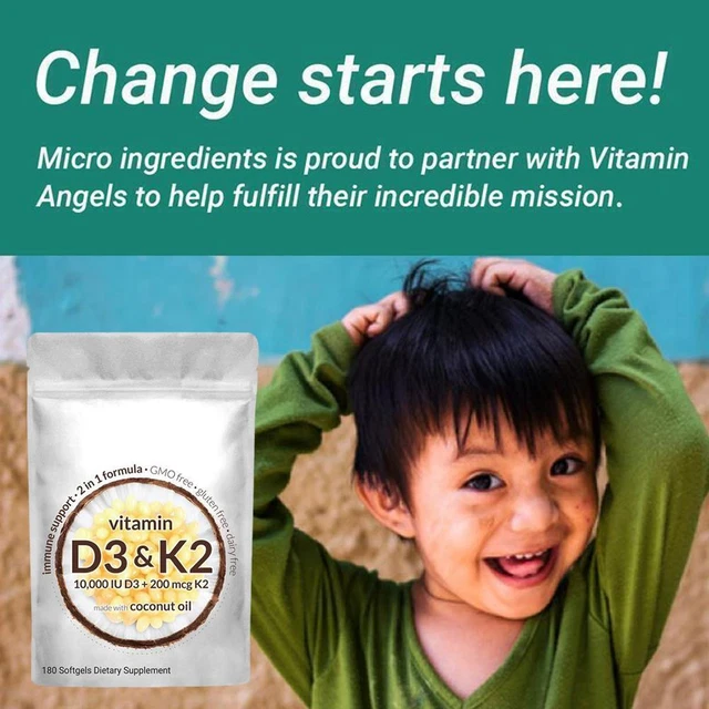 Vitamin D3 K2 Supplement Softgels 300 Pcs Vitamin D3k2 Capsules New 7930