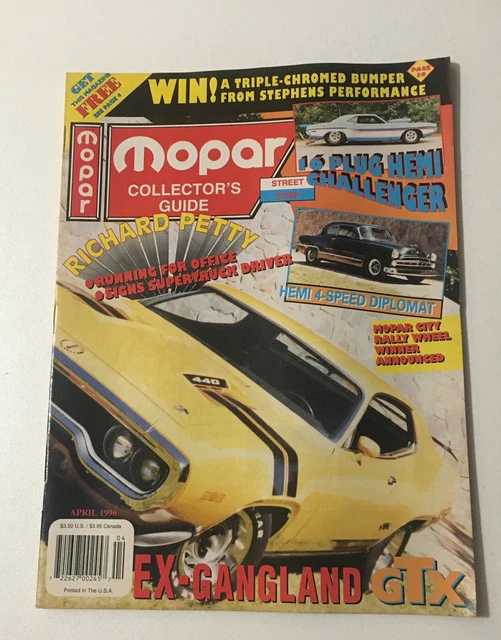 MOPAR COLLECTOR'S GUIDE MCG April 1996 Magazine Back Issue £9.47 ...