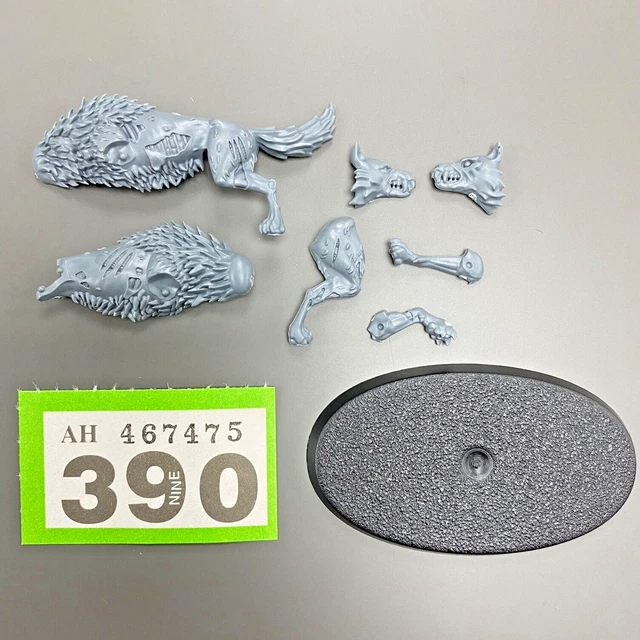 DIRE WOLF 9 Dire Wolves Soulblight Gravelords Warhammer Aos Mort-Vivant ...