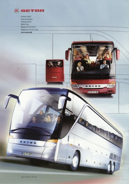 SETRA PROSPEKT 2005 10/05 D Alle Setra auf einen Blick Bus Omnibus ...