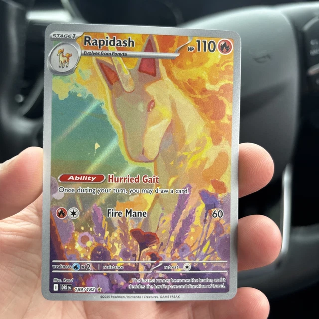 POKÉMON TCG RAPIDASH Destined Rivals Illustration Rare Card 189/182 £9. ...
