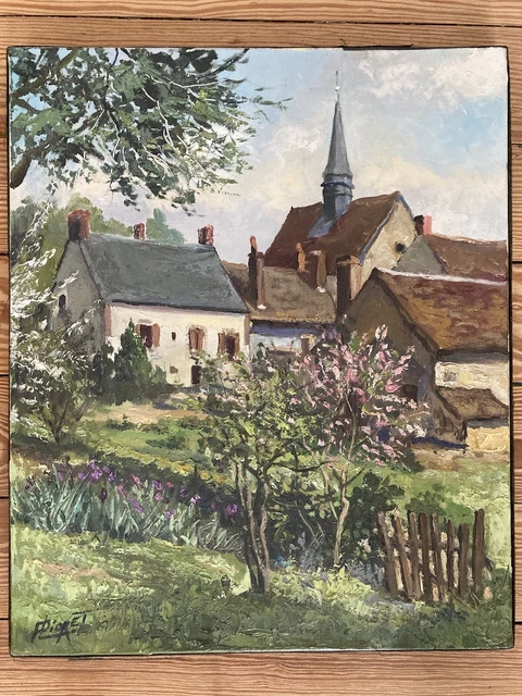 TABLEAU ANCIEN, HUILE sur Toile.impressionnisme Paysage. Pierre Lioret ...
