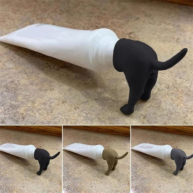 TOOTHPASTE HAT POOPING Dog Butt Toothpaste Topper Toothpaste Cap Kids £ ...