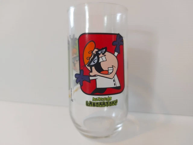 DEXTERS LABORATORY CARTOON Network Kraft Collector Glass EXCELLENT ...