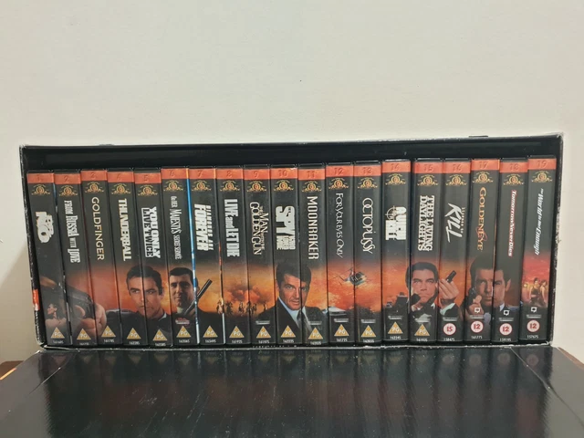 THE JAMES BOND 007 Collection Collectible VHS Set of 18 + 1 Extra Original Box £26.71 - PicClick UK