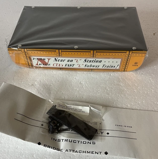 HTF MODERN MARX Trains 5584 CTA Park-N-Ride Bridge. $50.00 - PicClick