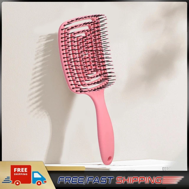 FLUFFY STYLE COMB Hollow Smooth Hair Massage Comb Wet and Dry Use for ...