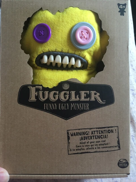 BNIB FUGGLER YELLOW monster Grumpy Grumps with Adoption Certificate ...