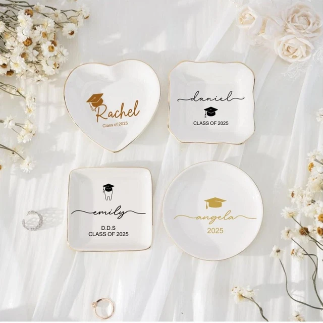 CUSTOM GRADUATION 2025 Jewelry Dish, College Graduation Keepsake £15.90 ...