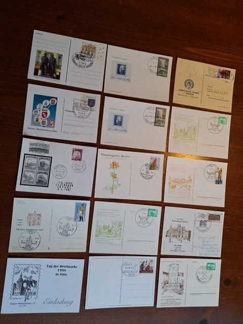 X18 KONVOLUT 15 Sonderpostkarten Sonderstempel 80er /90er Jahre DDR/BRD EUR 2,40 - PicClick DE