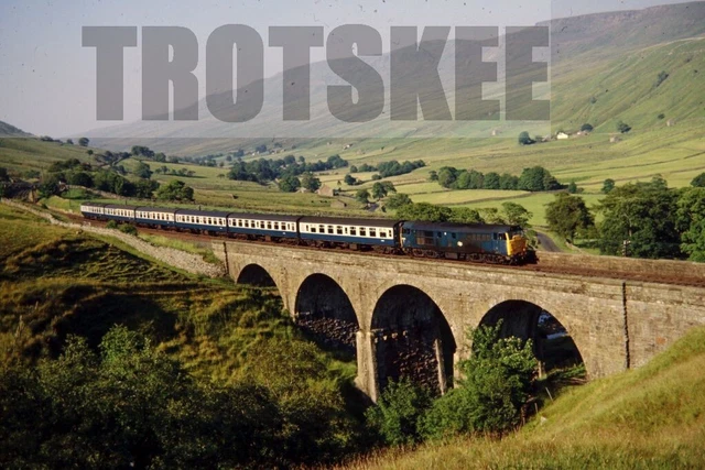 35MM SLIDE BR British Rail Diesel Loco Class 31 31410 Aisgill Viaduct ...