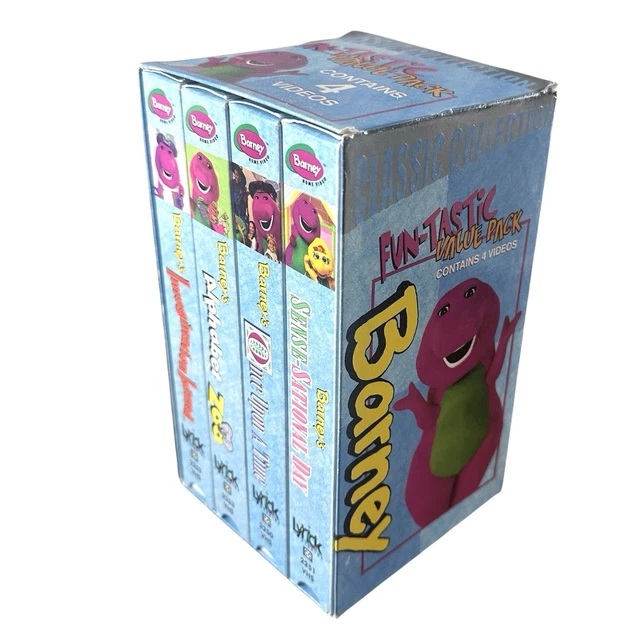 BARNEY CLASSIC COLLECTION Fun-tastic Value Pack VHS 4-Tape Set Show ...