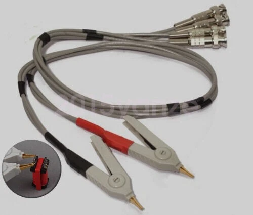 LCR METER TEST Leads Lead / Clip Cable / Terminal Kelvin Probe Wires w ...