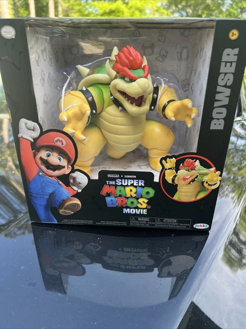 2023 BOWSER SUPER Mario Bros Movie Premium 7"" Jakks sputafuoco NUOVO ...