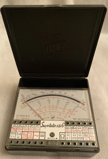 ICE SUPERTESTER 680 G MULTIMETRO ANALOGICO PROFESSIONALE. TESTER IV ...