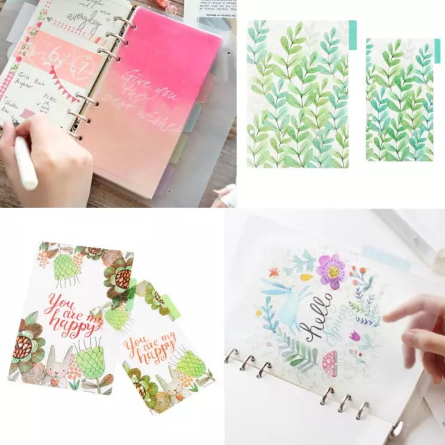 DIVIDERS NOTEPAD INNER Paper Notebook Paging Separator Ring Binder For ...