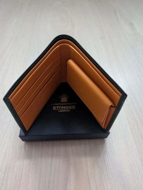 ETTINGER GREEN/TAN BRIDLE Hide Billfold Wallet 3 C/C and Purse *Brand ...