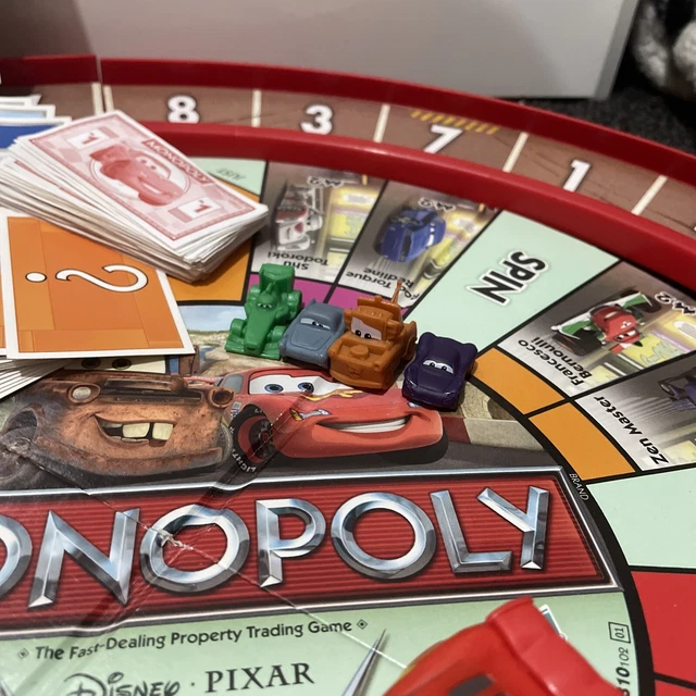DISNEY PIXAR CARS 2 Monopoly Kids Board Game By Hasbro Complete & VGC £ ...