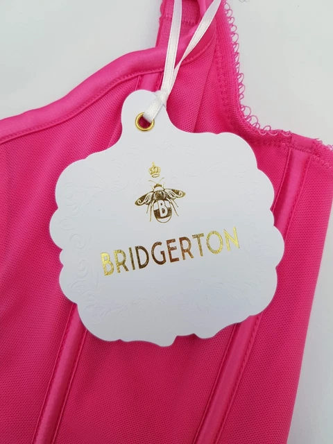 PRIMARK X BRIDGERTON Pink Corset Style Top Bustier With Straps UK ...