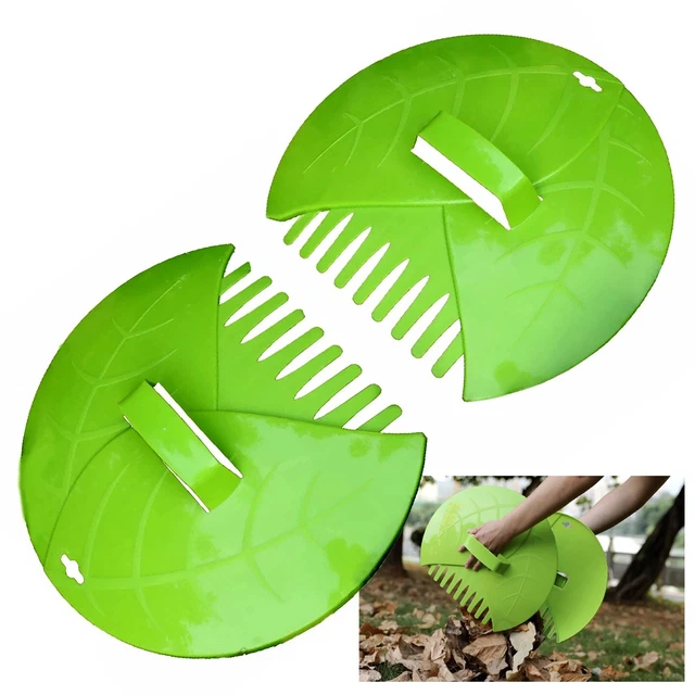GRABBER__GARDEN LEAF GRASS Handheld Collector Gather Leaves Cleaning ...