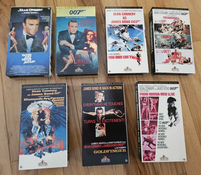 JAMES BOND 7 Set Of VHS Sean Connery Collection $30.21 - PicClick AU