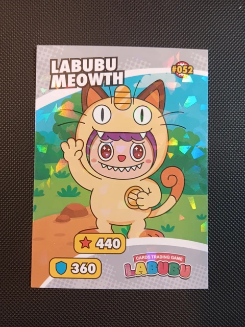 LABUBU MEOWTH POKEMON Labubu Cards Trading Game Card Peru US Seller ...