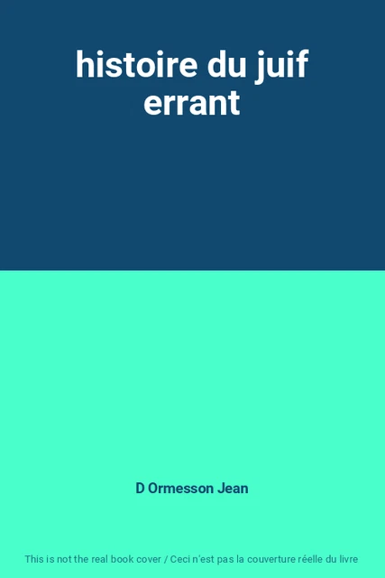 HISTOIRE DU JUIF errant EUR 3,99 - PicClick FR