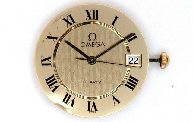 OMEGA 1430 ORIGINAL quartz watch movement ETA 255.411 working (6751 ...