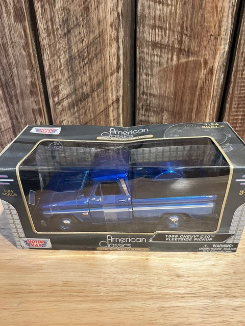 NEW MOTOR MAX AMERICAN CLASSICS 1966 CHEVY C-10 FLEETSIDE PICKUP 1:24 ...