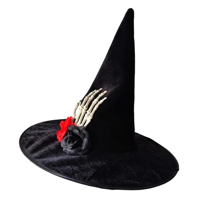 WITCH HAT FOR Halloween Cosplay Party Makeup and Daily Use Wizard Hat ...