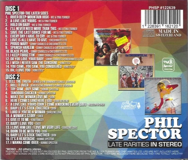 PHIL SPECTOR LATE Rarities In Stereo (CD) EUR 39,69 - PicClick FR