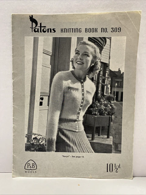 VINTAGE 1960’S PATONS knitting patterns No. 309 $10.00 - PicClick AU