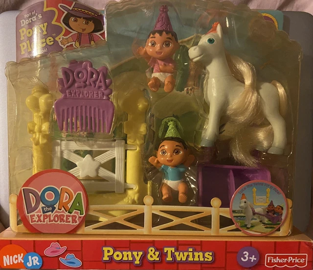 NICK JR DORA the Explorer Pony and Twins - Dora Pony Place range ...