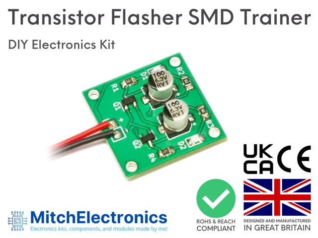 FLASHER TRANSISTOR SMD Trainer / Kit fai da te elettronico EUR 4,65 ...