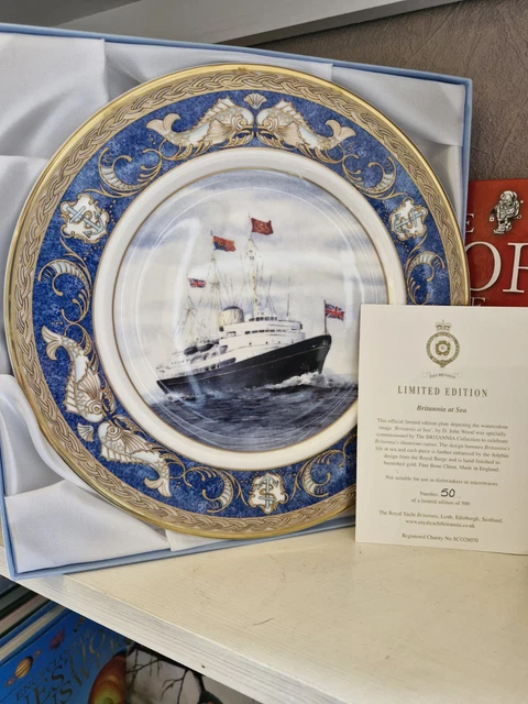 THE ROYAL YACHT Britannia Rare Limited Edition 10" Plate Made In England No. 50 £21.51 - PicClick UK
