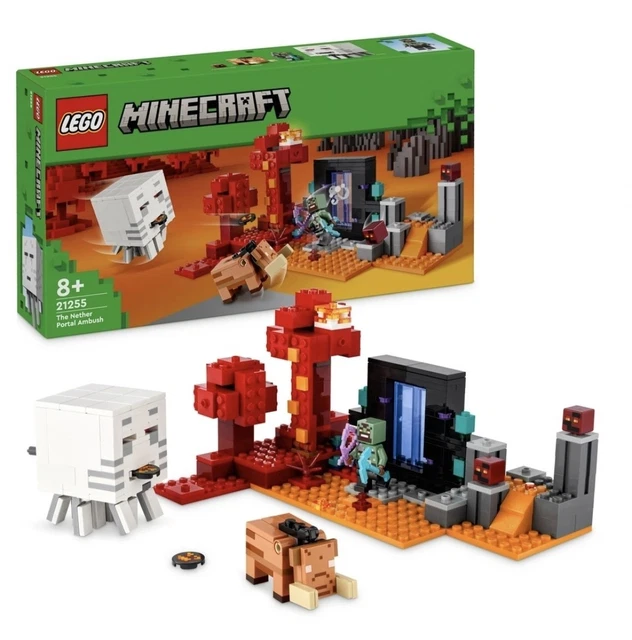 LEGO MINECRAFT 21255 The Nether Portal Ambush Toy Set £46.46 - PicClick UK