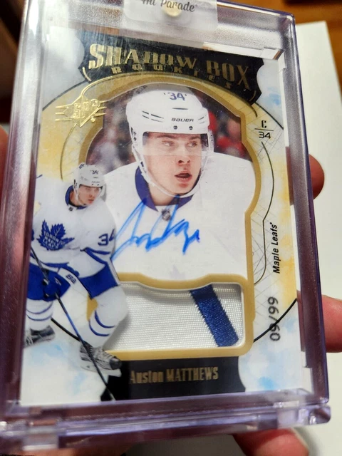 2016-17 AUSTON MATTHEWS Shadow Box Rookie Patch Auto RPA RC #/99 Maple ...