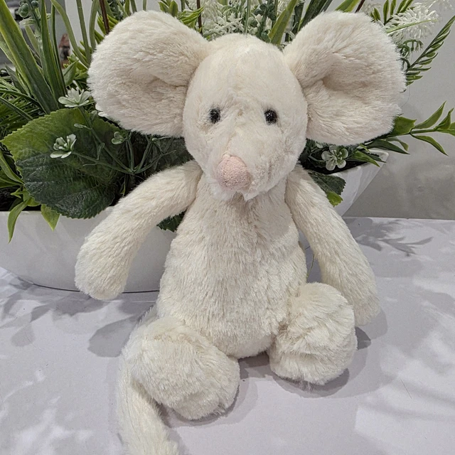 JELLYCAT MOUSE CREAM Bashful Mouse Small Mouse Retired Rare Soft Toy £ ...