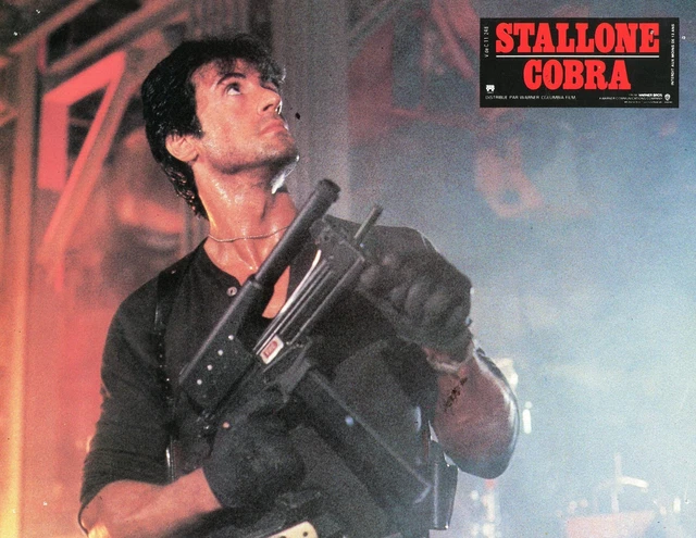 SYLVESTER STALLONE COBRA 1986 Vintage Photo French Lobby Card No. 2 £12 ...